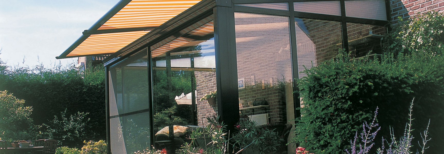 Glass roof awnings for conservatories & orangeries | Broadview
